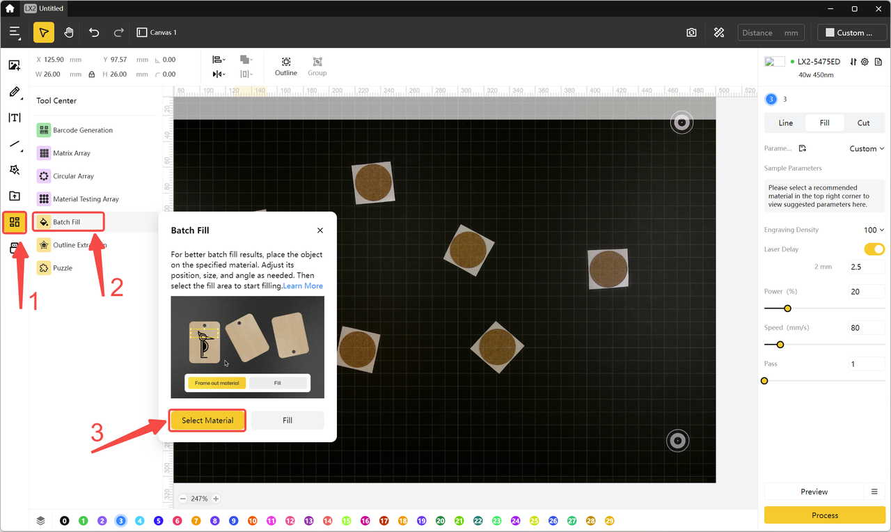 Batch Fill Function of LX2 – LaserPecker Support Center