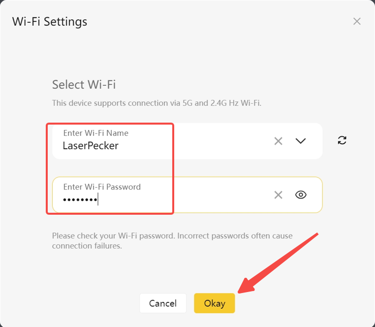 Connecting LX2 & Configuring Wi-Fi – LaserPecker Support Center