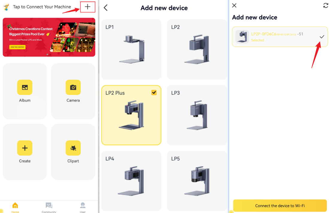 LP2 Plus - Connect to LDS & Configure Wi-Fi – LaserPecker Support Center