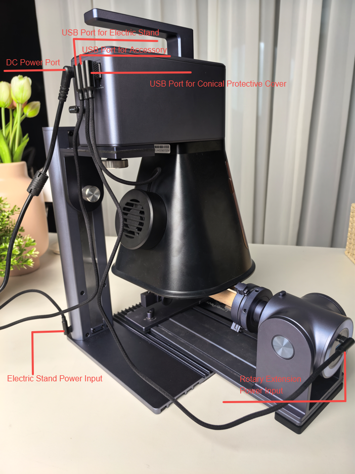 Using Rotary Extension with LP2 Plus – LaserPecker Support Center