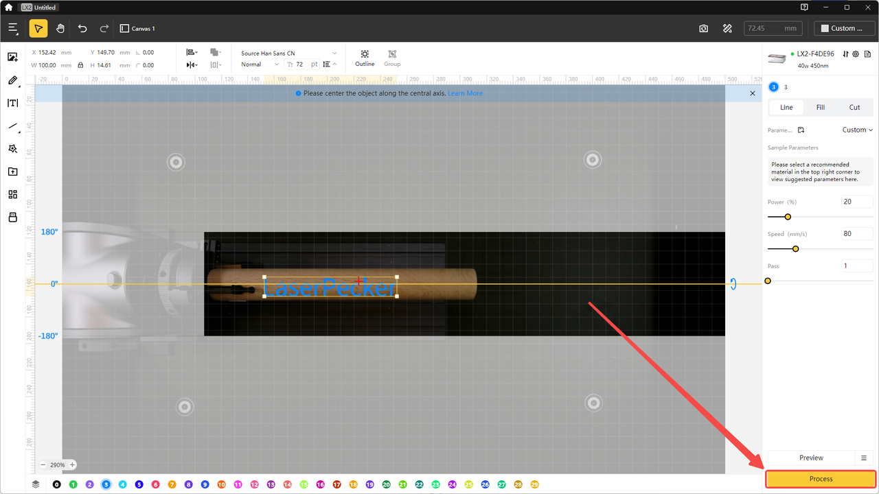 Using the Rotary Extension with LX2 – LaserPecker Support Center