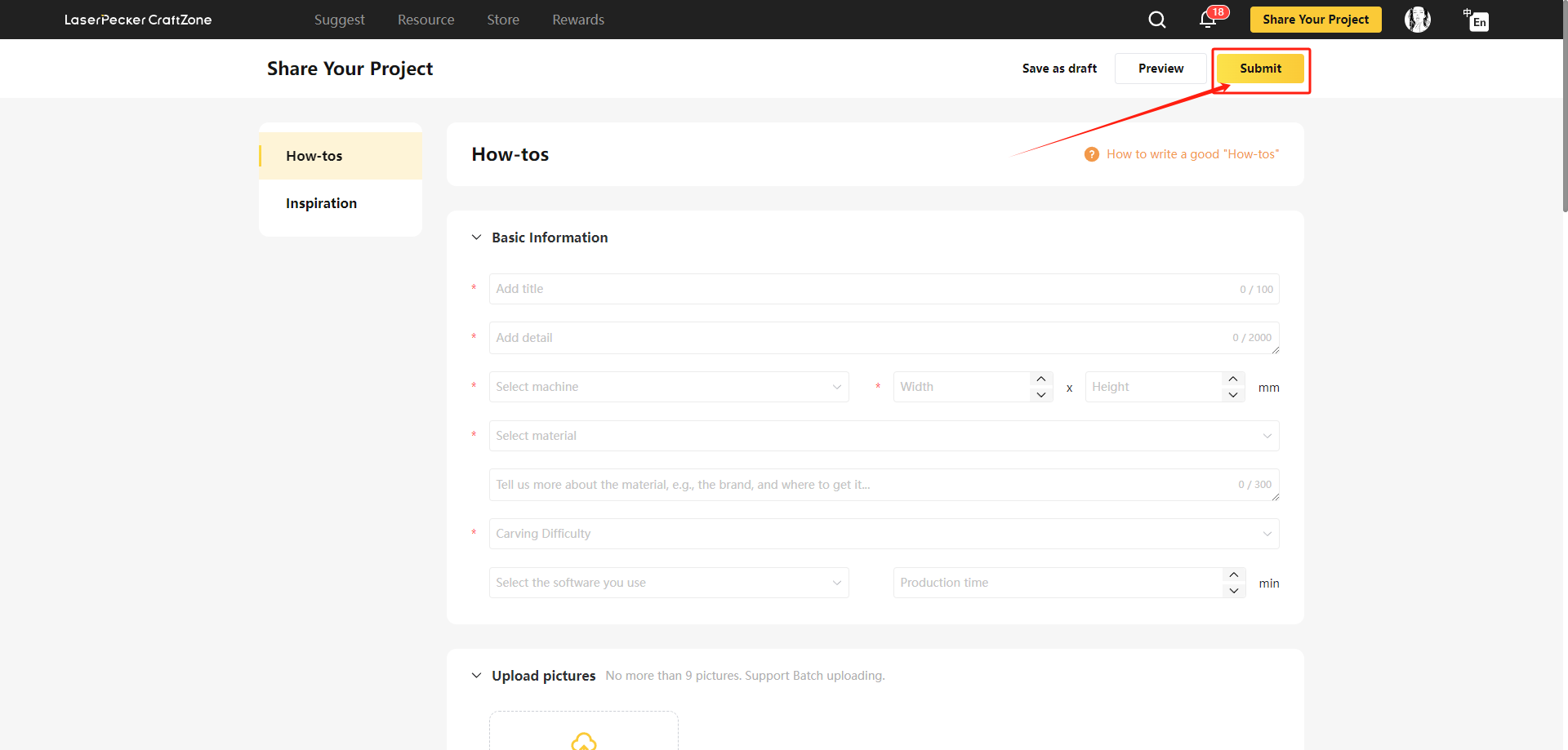 Partager des fichiers LDS vers CraftZone – Centre de support LaserPecker