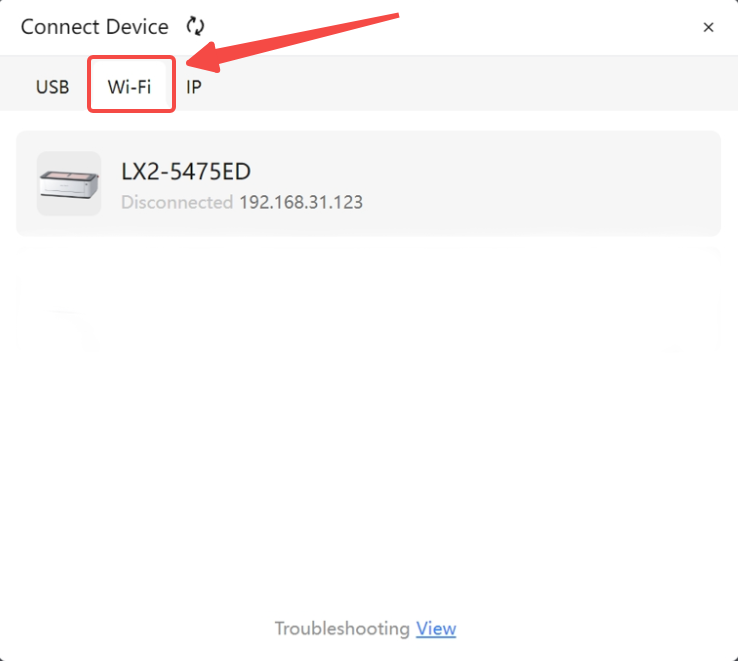 LX2の接続およびWi-Fi設定手順 (PC) – LaserPeckerサポートセンター